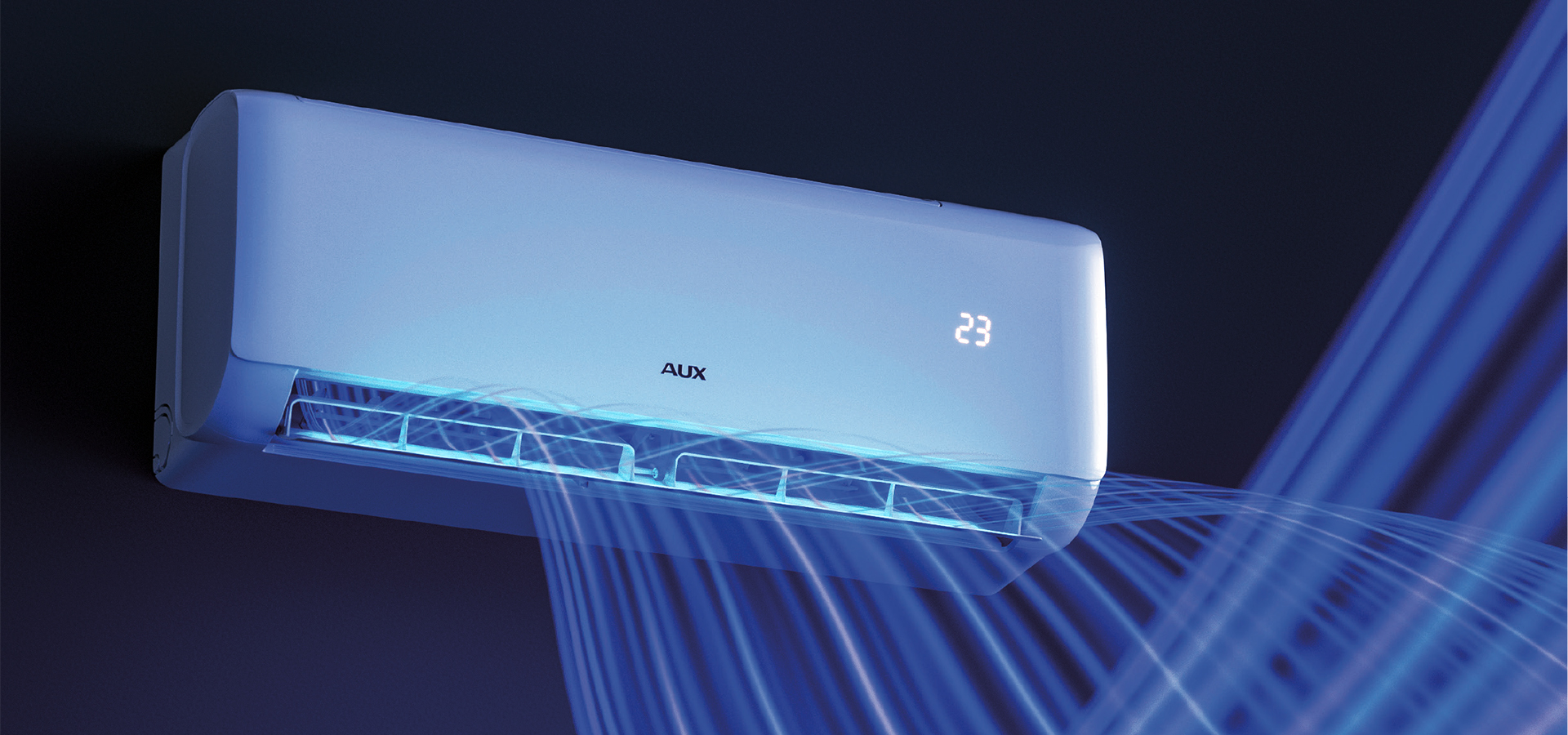 AUX – Premium Klimagerät mit Selbstreinigungsfunktion und WLAN